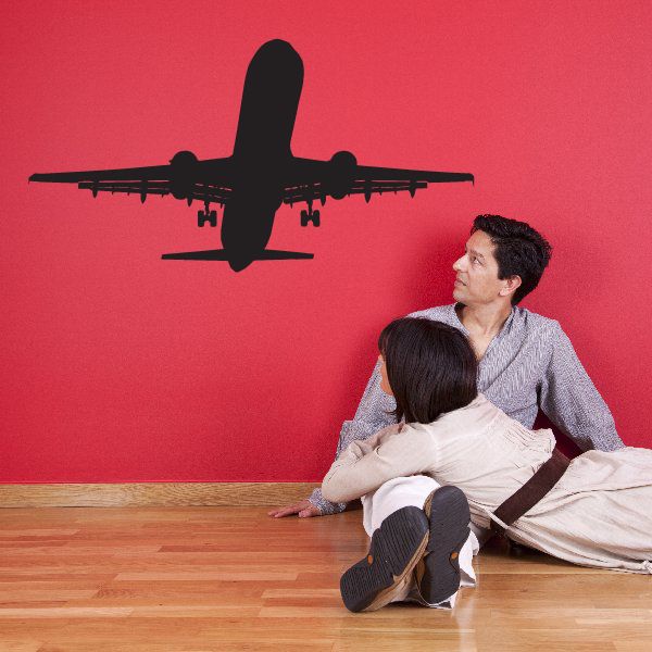 Commercial Airliner Taking Off Decal – Vinyl Disorder