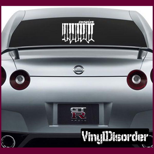 Cursive Decal – Vinyl Disorder