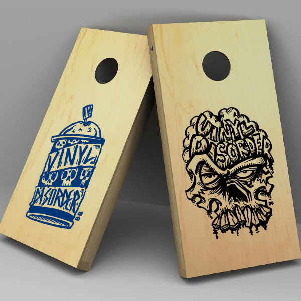 Custom Cornhole Board Decal - Single Color – Vinyl Disorder