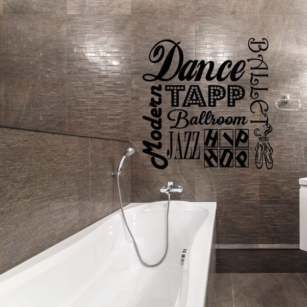 Dance Word Collage Decal – Vinyl Disorder