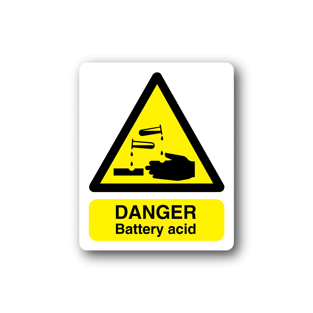 Danger Battery Acid Sticker – Vinyl Disorder