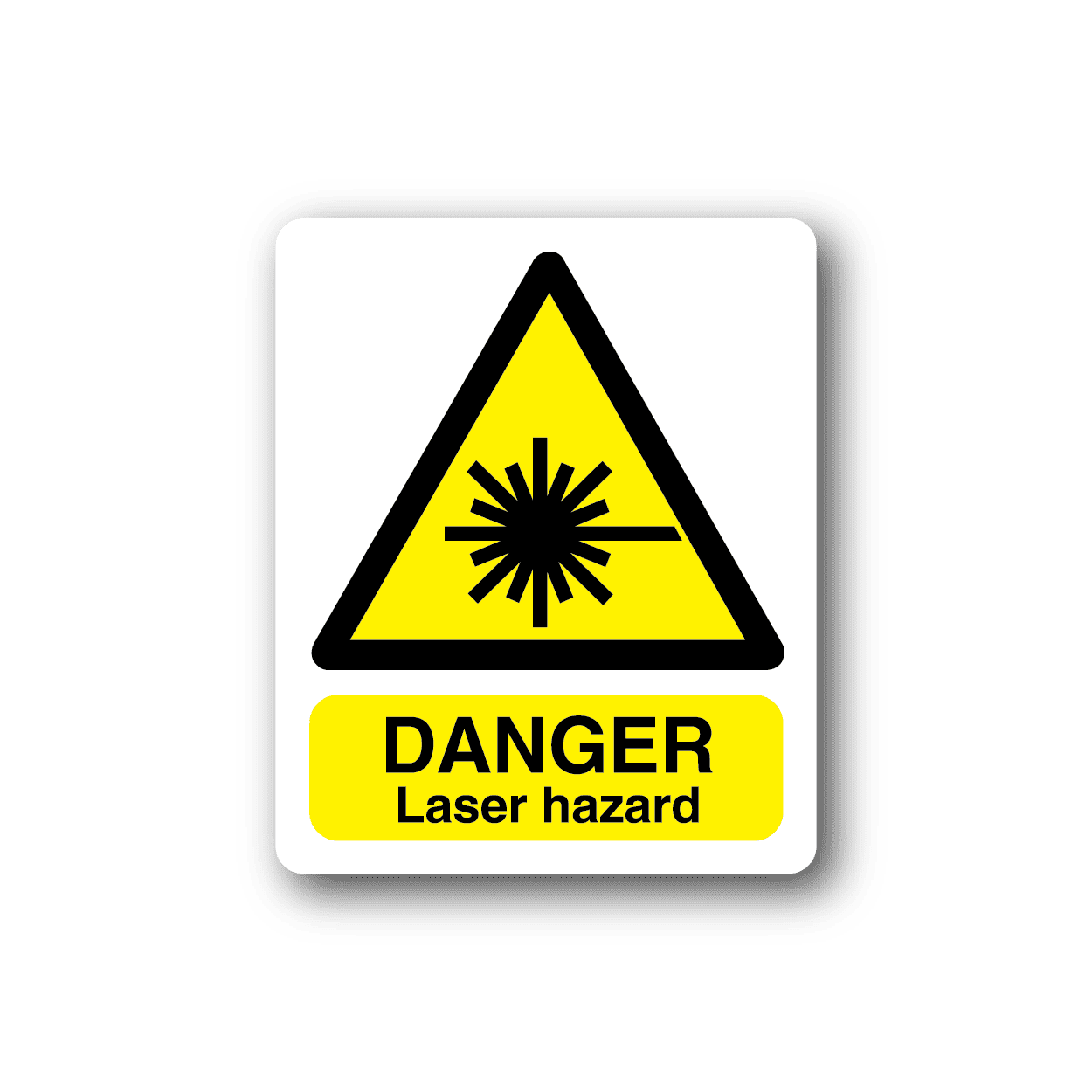 Danger Lazer Hazard Sticker – Vinyl Disorder