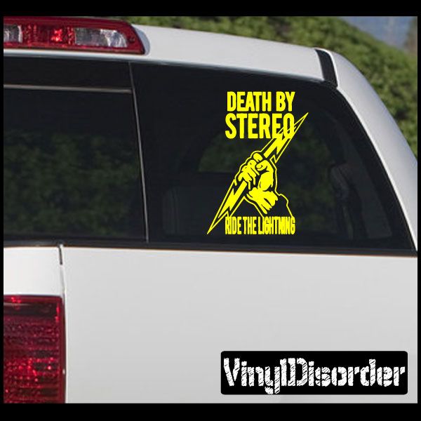 Death By Stereo Lightning Decal – Vinyl Disorder