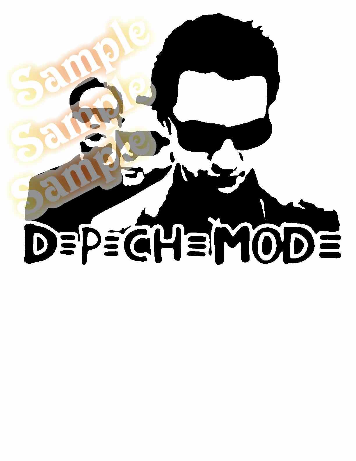Depeche Mode Text Logo Decal – Vinyl Disorder