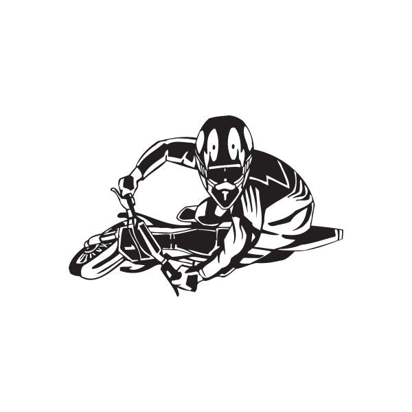 Detailed Hard Scrub Dirt Bike Decal – Vinyl Disorder