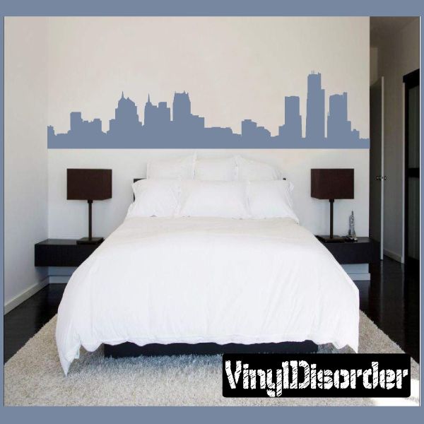 Detroit Michigan Skyline Wall Decal – Vinyl Disorder
