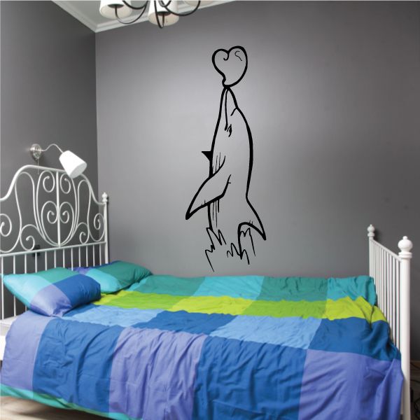Dolphin Beak Touching Heart Decal – Vinyl Disorder