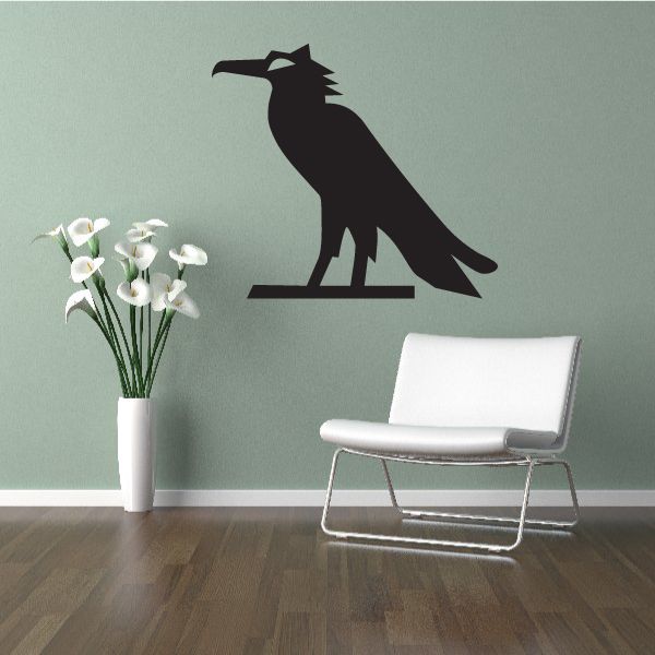 Egyptian Raven Wall Decal - Vinyl Decal - Car Decal - AL31 – Vinyl Disorder