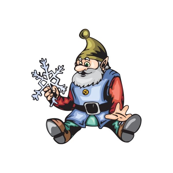 Elf Holding Snowflake Sticker – Vinyl Disorder