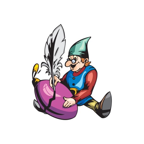 Elf Painting Purple Ornament Sticker – Vinyl Disorder