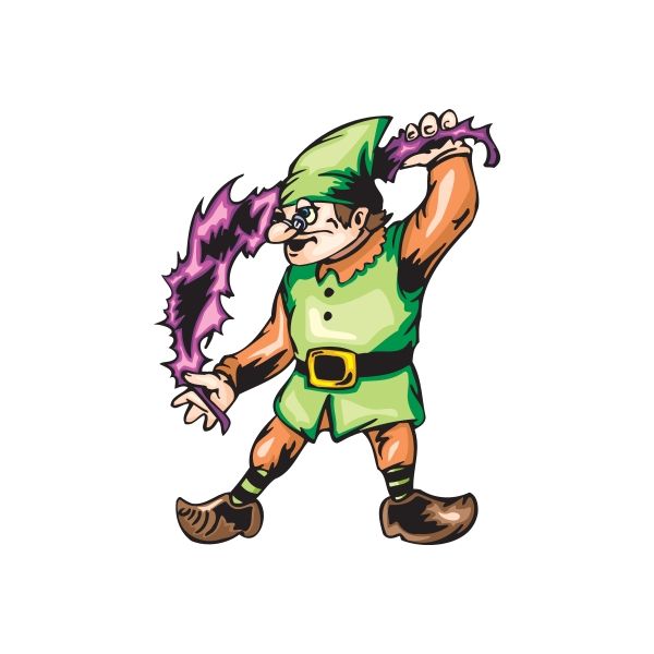 Elf with Feather Boa Sticker – Vinyl Disorder