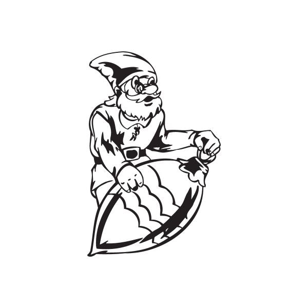 Elf with Striped Ornament Decal – Vinyl Disorder
