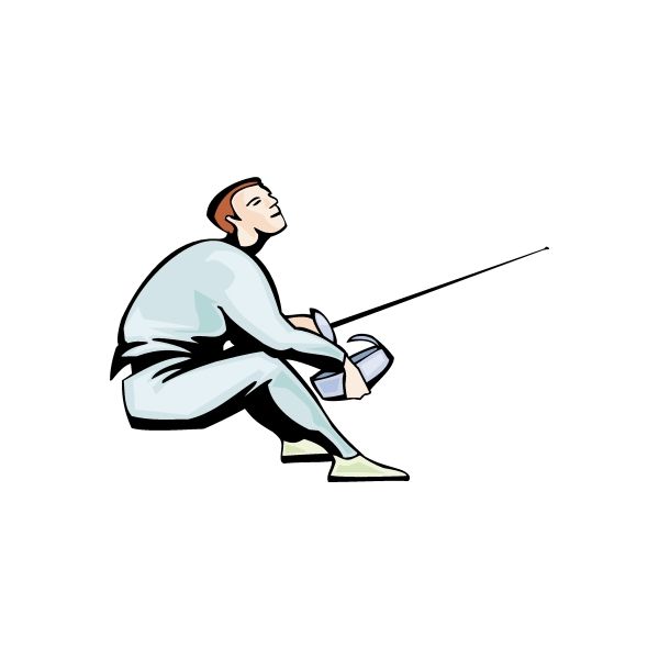 Fencing Wall Decal - Vinyl Sticker - Car Sticker - Die Cut Sticker - D ...