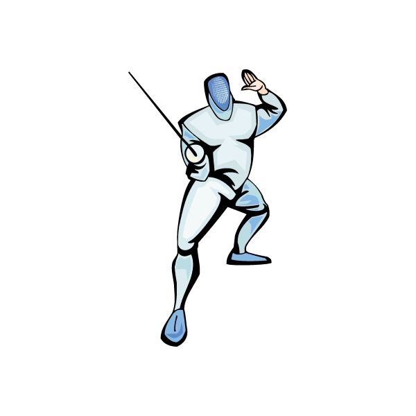 Fencing Wall Decal - Vinyl Sticker - Car Sticker - Die Cut Sticker - D ...