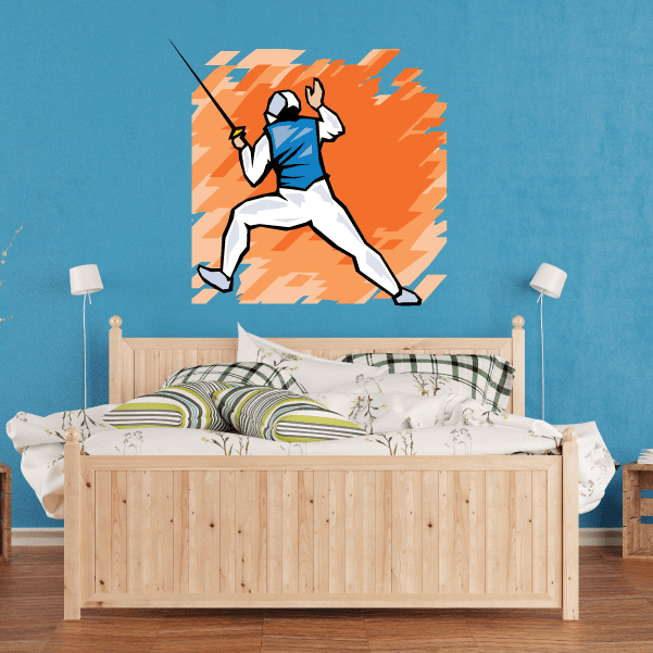 Fencing Wall Decal - Vinyl Sticker - Car Sticker - Die Cut Sticker - S ...