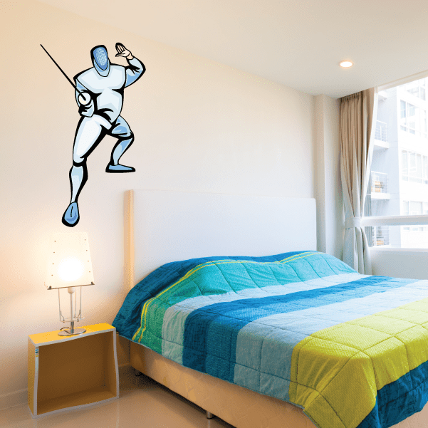 Fencing Wall Decal - Vinyl Sticker - Car Sticker - Die Cut Sticker - S ...