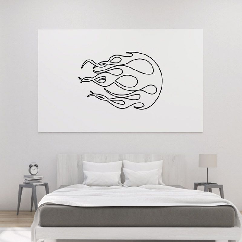 Fireball Ghost Flames Car Decal - Vinyl Decal - Wall Decal - CF125 ...