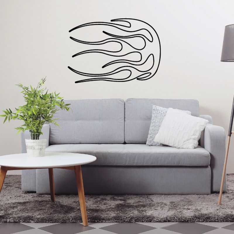 Fireball Ghost Flames Car Decal - Vinyl Decal - Wall Decal - CF197 ...