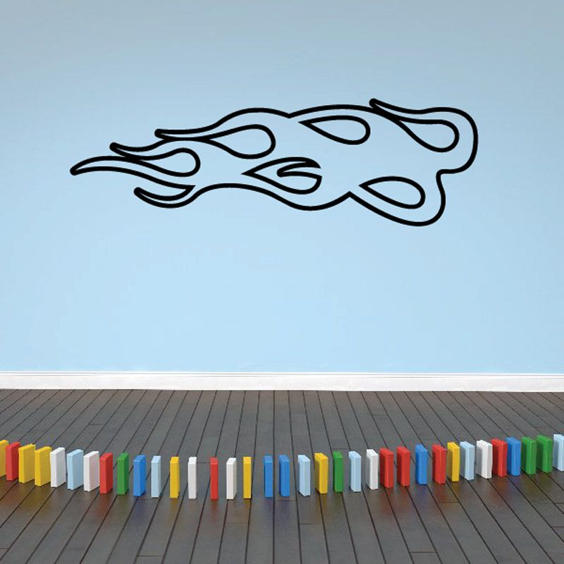 Fireball Ghost Flames Car Decal - Vinyl Decal - Wall Decal - CF267 ...