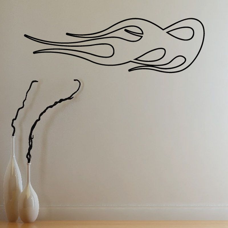 Fireball Ghost Flames Car Decal - Vinyl Decal - Wall Decal - CF287 ...