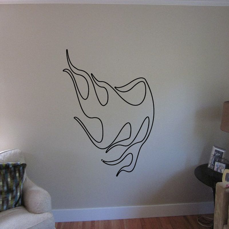 Fireball Ghost Flames Car Decal - Vinyl Decal - Wall Decal - CF395 ...