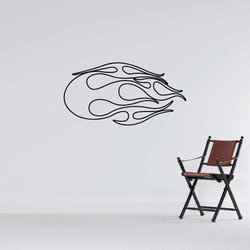 Fireball Ghost Flames Car Decal - Vinyl Decal - Wall Decal - CF671 ...