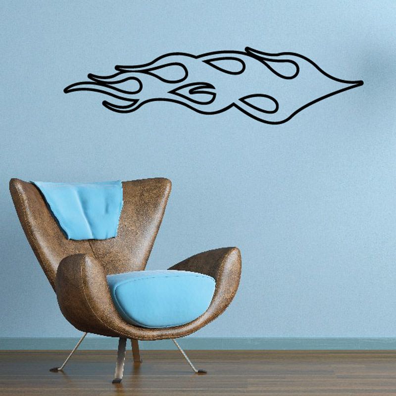 Fireball Spike Ghost Flames Car Decal - Vinyl Decal - Wall Decal - CF2 ...