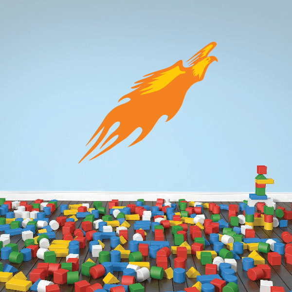 Flame Burst Swooping Eagle Sticker – Vinyl Disorder