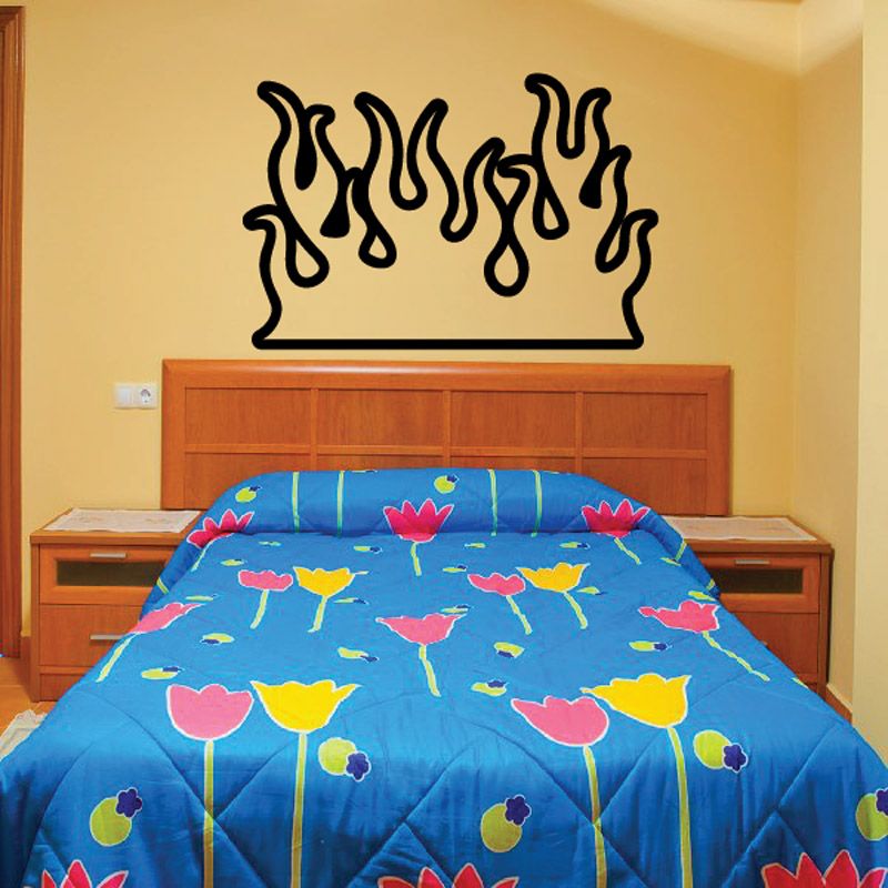 Flat Ghost Flames Car Decal - Vinyl Decal - Wall Decal - CF002 – Vinyl ...