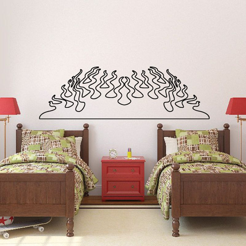 Flat Ghost Flames Car Decal - Vinyl Decal - Wall Decal - CF028 – Vinyl ...