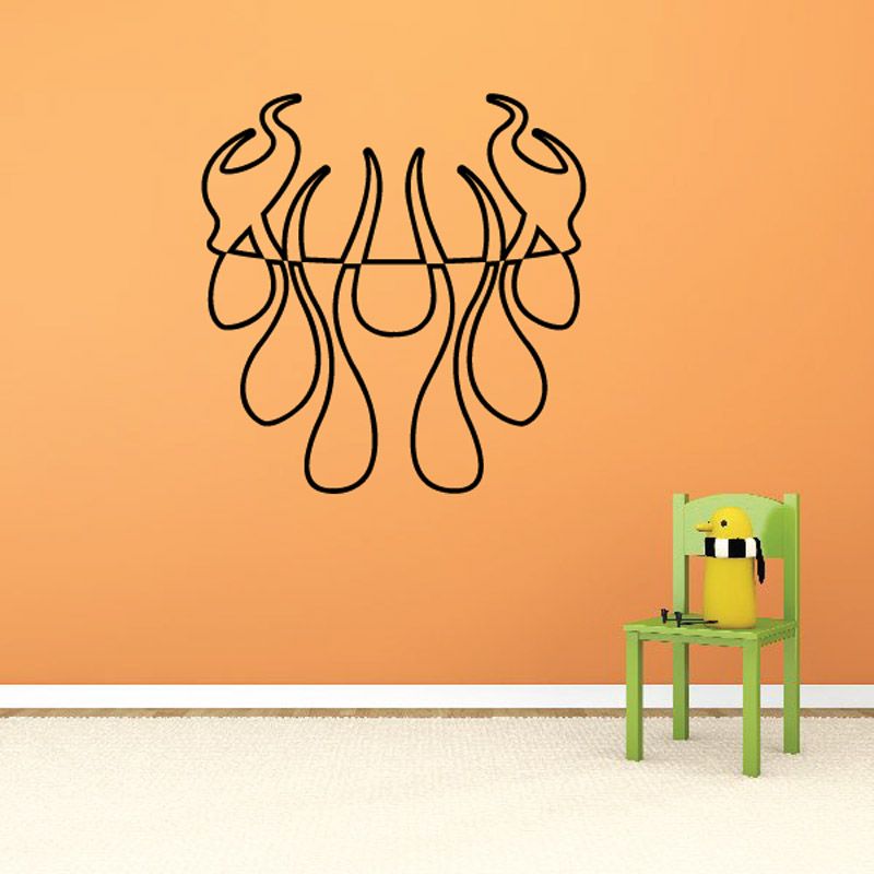 Flat Overlap Ghost Flames Car Decal - Vinyl Decal - Wall Decal - CF554 ...