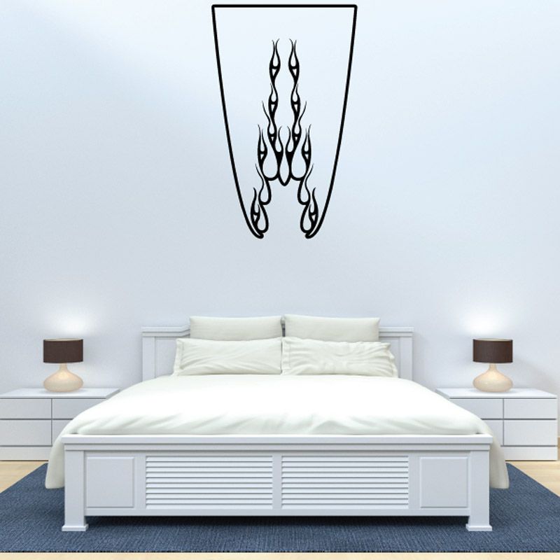 Flat Top Ghost Flames Car Decal - Vinyl Decal - Wall Decal - CF557 ...