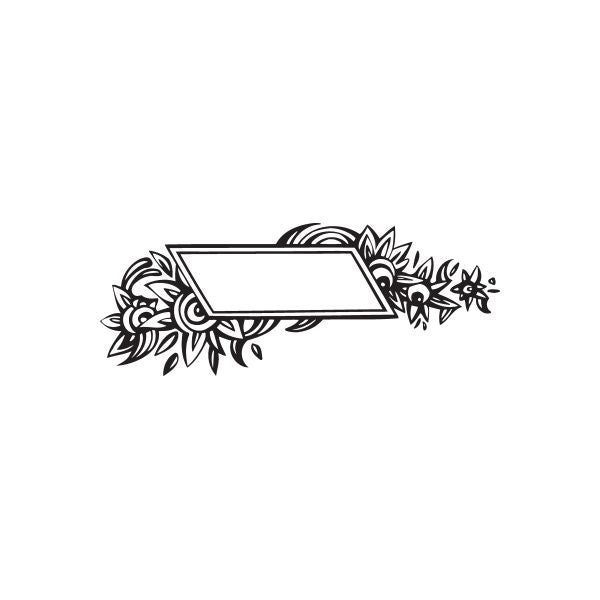 Flower Frame Wall Decal - Vinyl Decal - Car Decal - DC 8016 – Vinyl ...