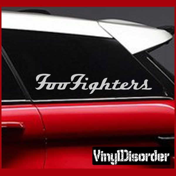 Foo fighters Text Decal – Vinyl Disorder