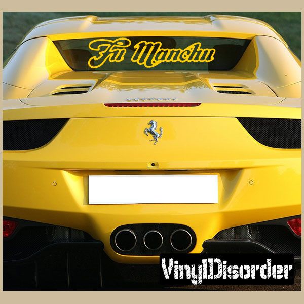 Fu Manchu Decal – Vinyl Disorder