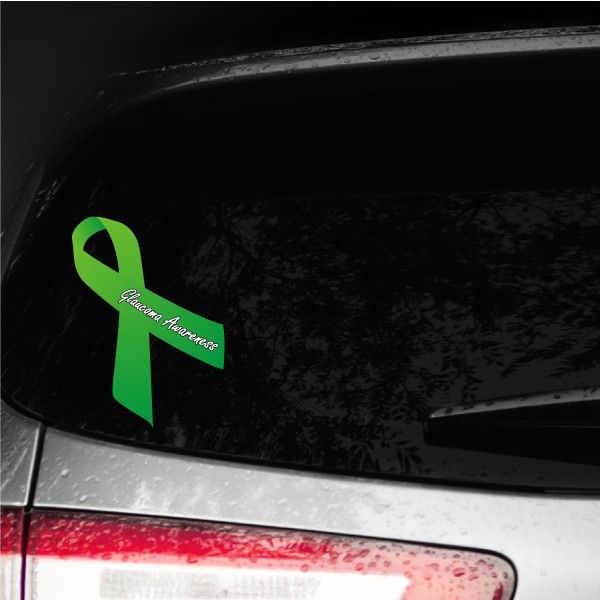 Glaucoma Awareness Ribbon Vinyl Sticker – Vinyl Disorder