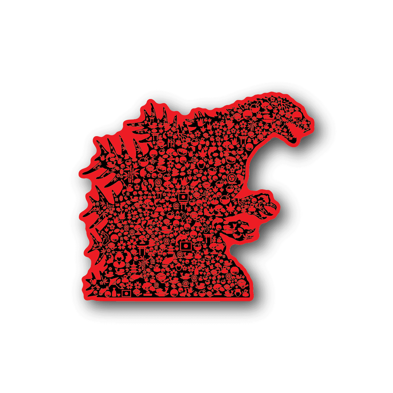 Godzilla Collage Sticker – Vinyl Disorder