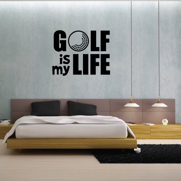Golf Is My Life Wall Decal - Vinyl Decal - Car Decal - Vd003 – Vinyl ...