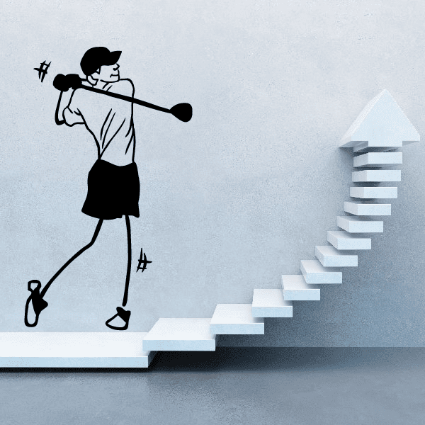 Golf Stick Player Sports Vinyl Wall Decal Sticker Mural Quotes Words G ...