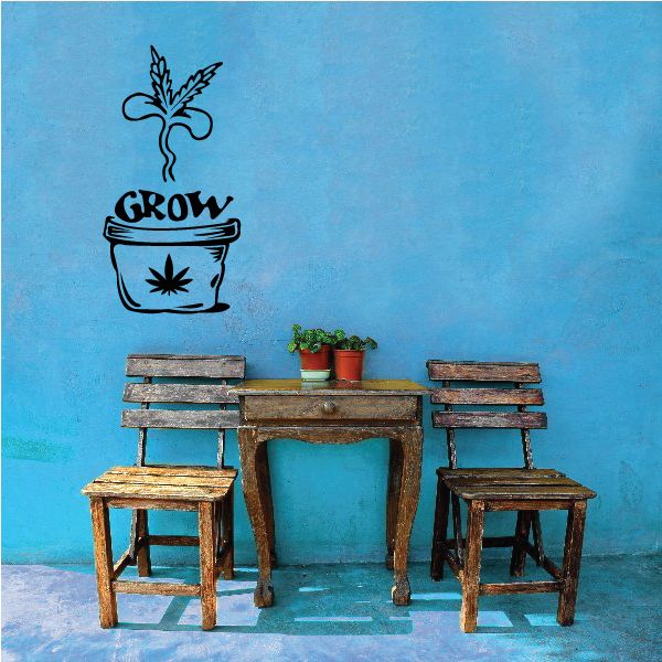 Grow Marijuana Decal – Vinyl Disorder