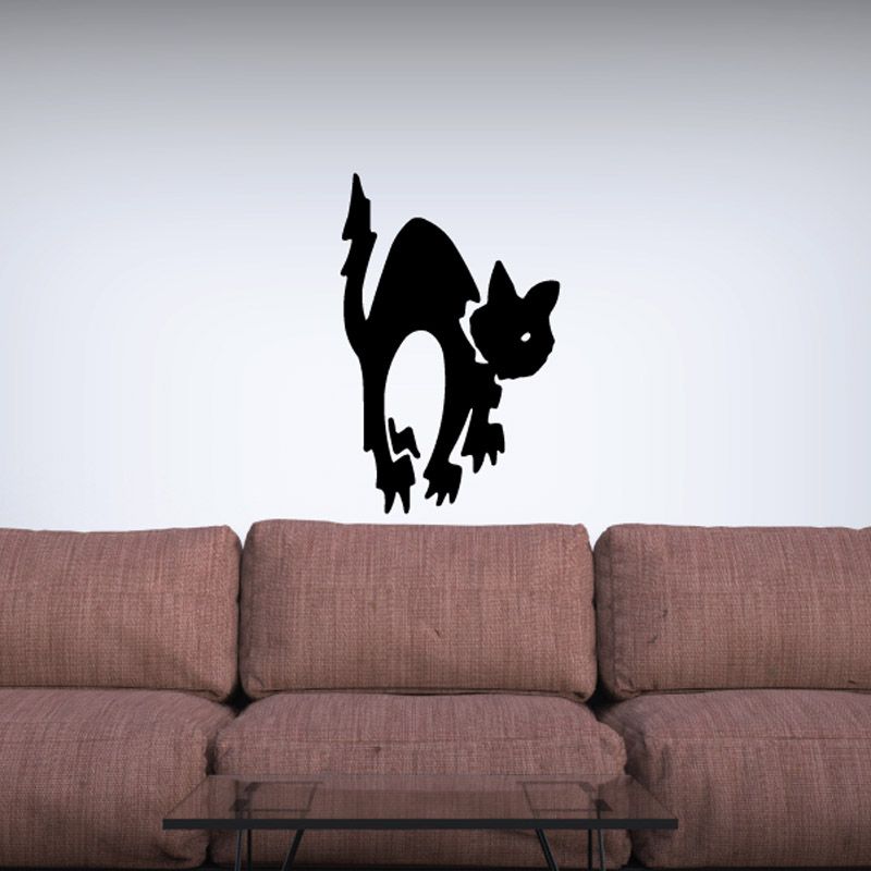 Halloween Freaky Cat Decal – Vinyl Disorder