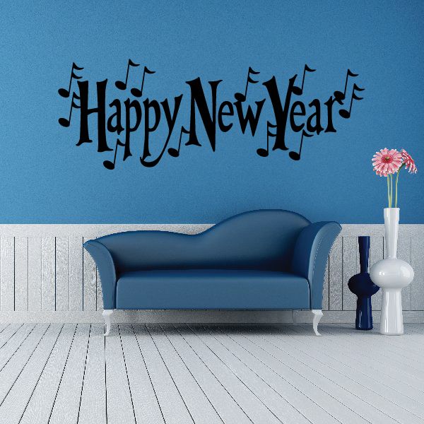 Happy New Year Musical Decal – Vinyl Disorder