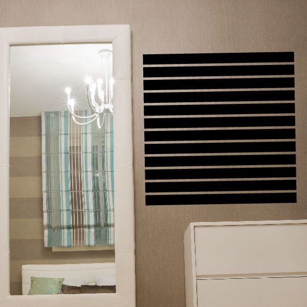 Horizontal Line Wall Pattern Wall Decal - Vinyl Decal - Car Decal - Mv ...