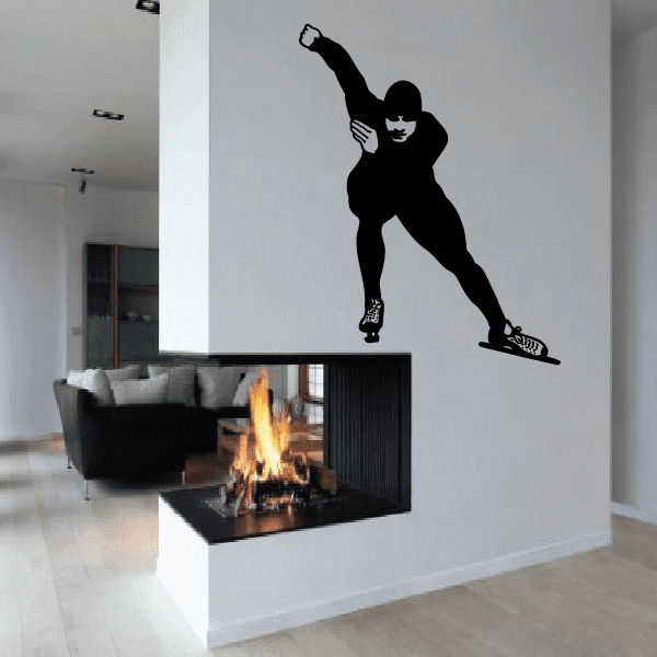 Ice skating Wall Decal - Vinyl Decal - Car Decal - Bl001 – Vinyl Disorder
