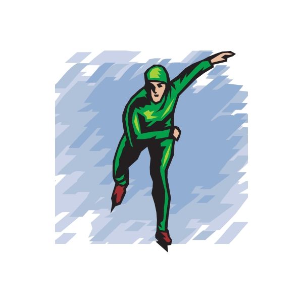 Ice Skating Wall Decal - Vinyl Sticker - Car Sticker - Die Cut Sticker ...