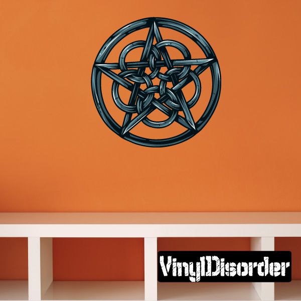 Intricate Pentagram Printed Decal – Vinyl Disorder