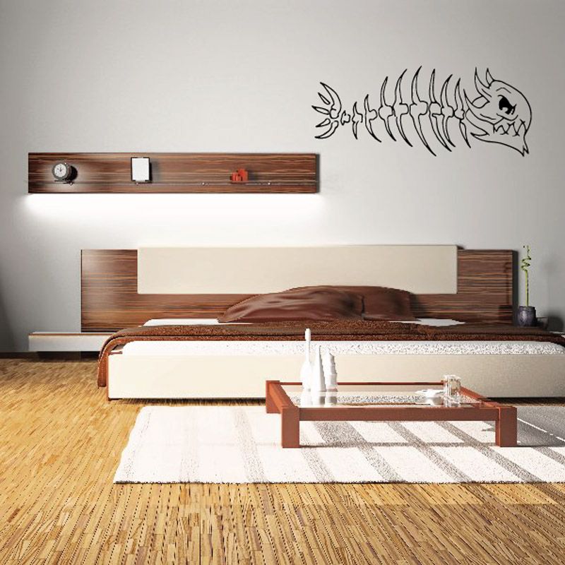 Iron Jaw Fish Skeleton Decal – Vinyl Disorder