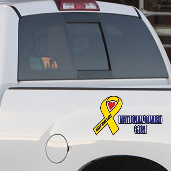 Keep Him Safe National Guard Son Printed Die Cut Decal – Vinyl Disorder