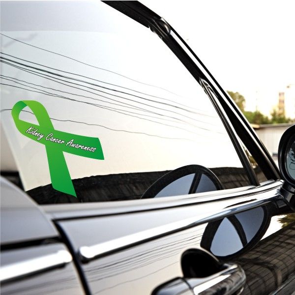 Kidney Cancer Awareness Ribbon Vinyl Sticker – Vinyl Disorder