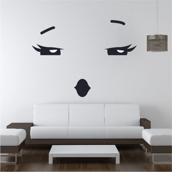 Kissing Face Expression Wall Decal - Vinyl Decal - Car Decal - Idcolor ...